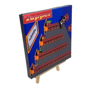 Tapper Bartender 1.5" Enamel Magnet on Tapper Arcade Game Stage 8"x8 ...