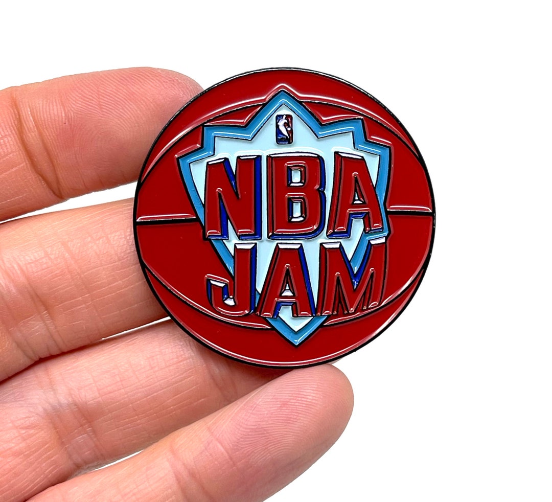 NBA Jam, Classic Genesis/snes/arcade Game, Box Logo 1.75" Enamel Pin ...