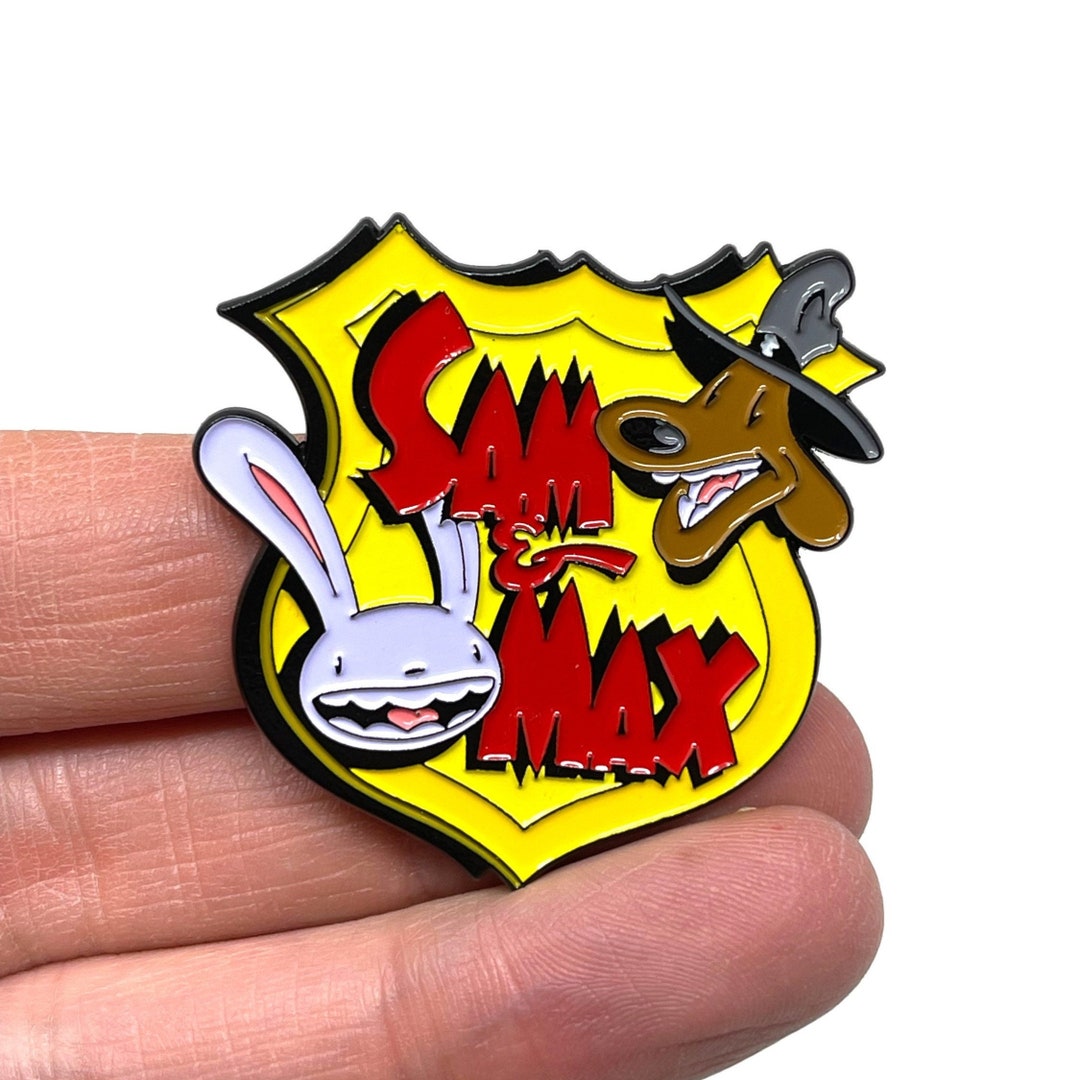 Sam & Max Hit the Road, Manual Emblem 1.75” Enamel Pin and Magnet ...