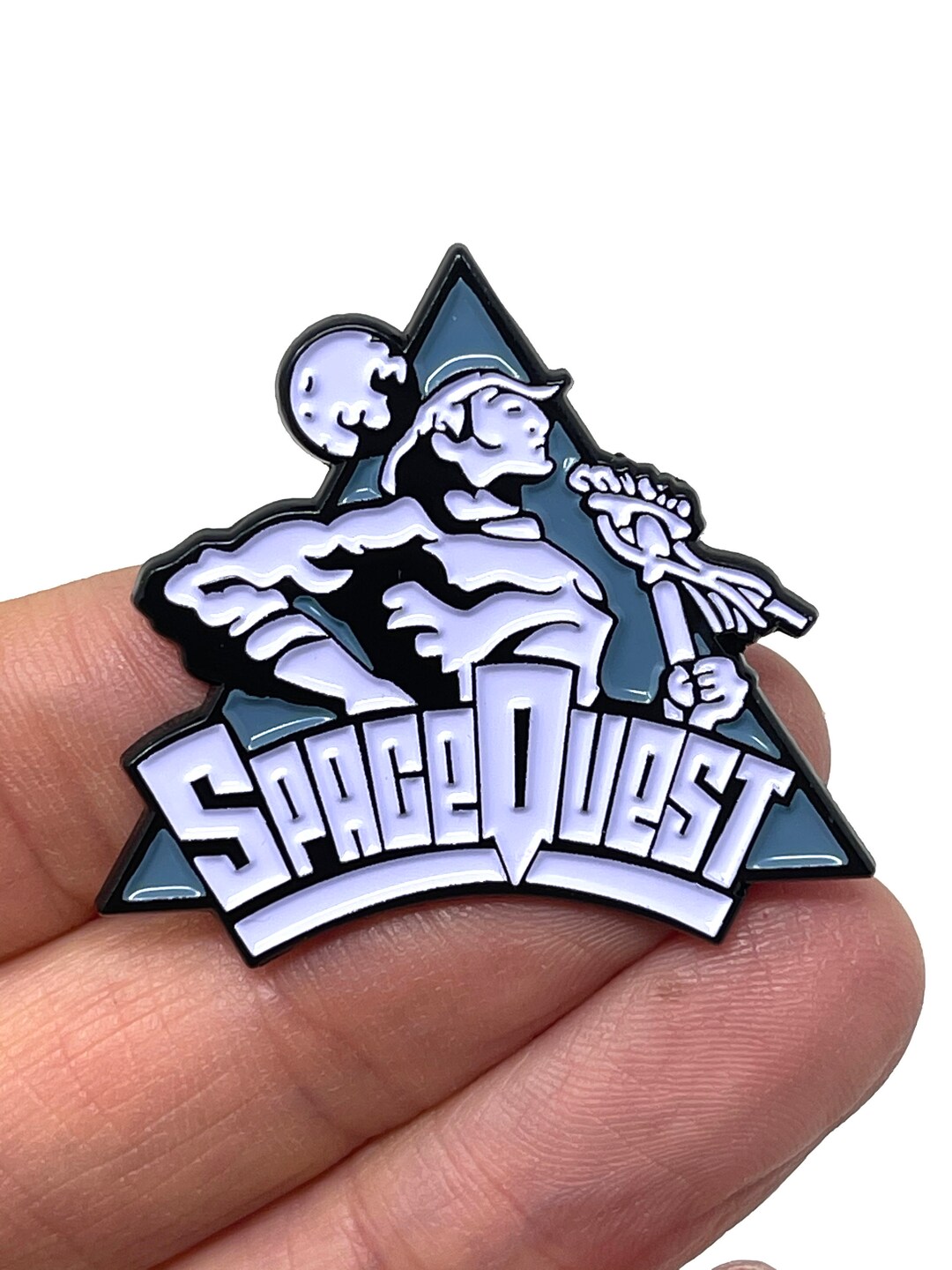Space Quest - Roger Wilco Box Art Emblem - Pin or Magnet Available in ...