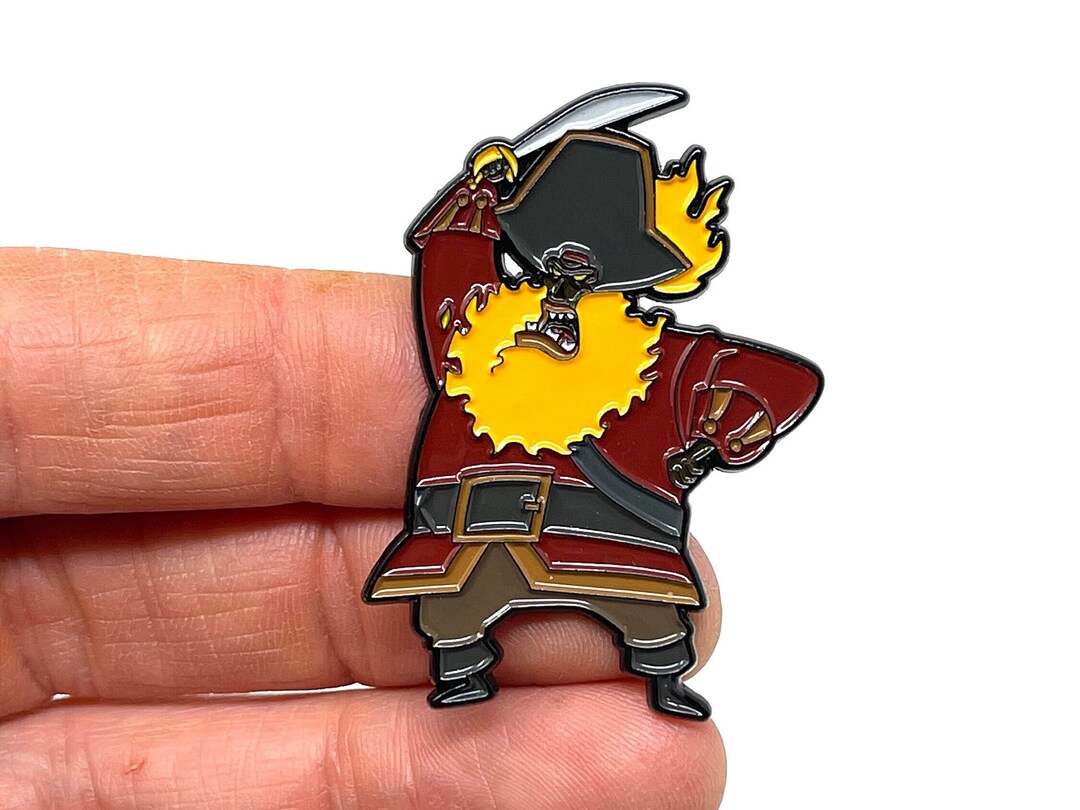 The Curse of Monkey Island, the Demon Pirate Lechuck 1.85” Enamel Pin ...