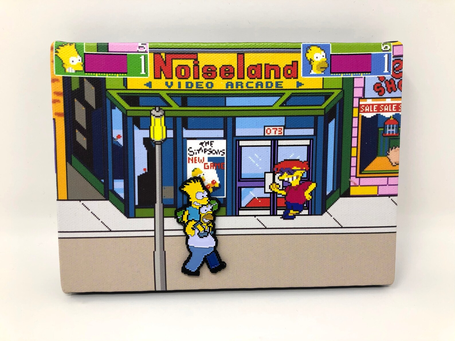 The Simpsons Arcade Game Downtown Springfield Noiseland | Etsy