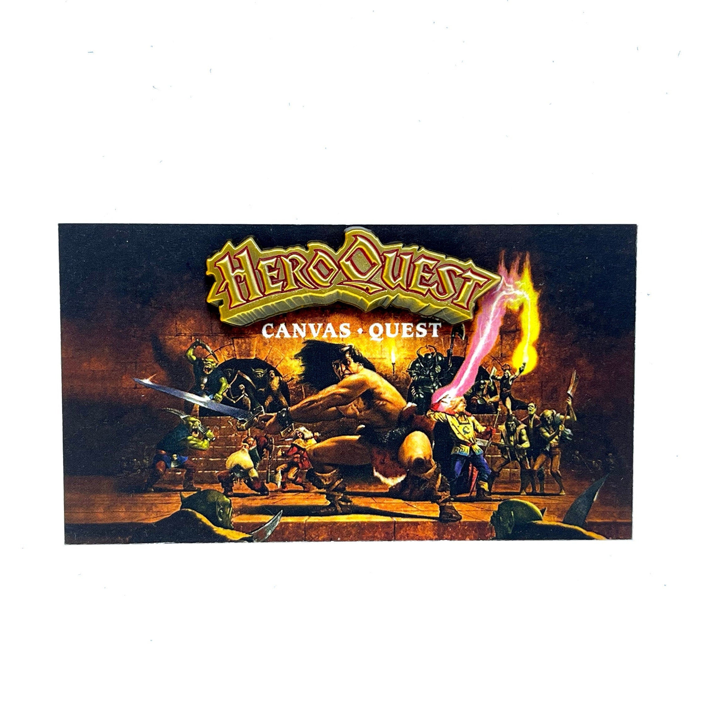 Hero Quest Board Game Title Logo 1.5 3D Metal Bronze Pin and | Etsy