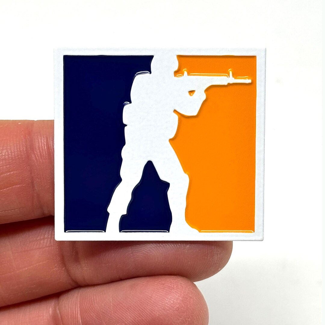 Counter-strike: Global Offensive Logo 1.5” Enamel Pin and Magnet ...