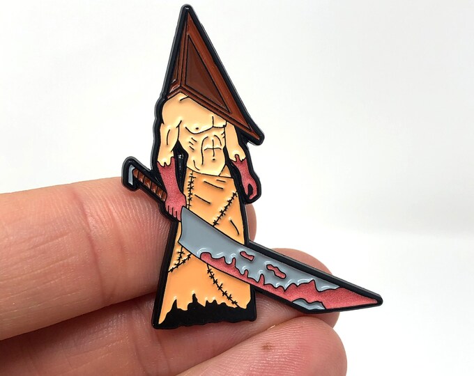 Red Pyramid Thing Enamel Pin - Etsy