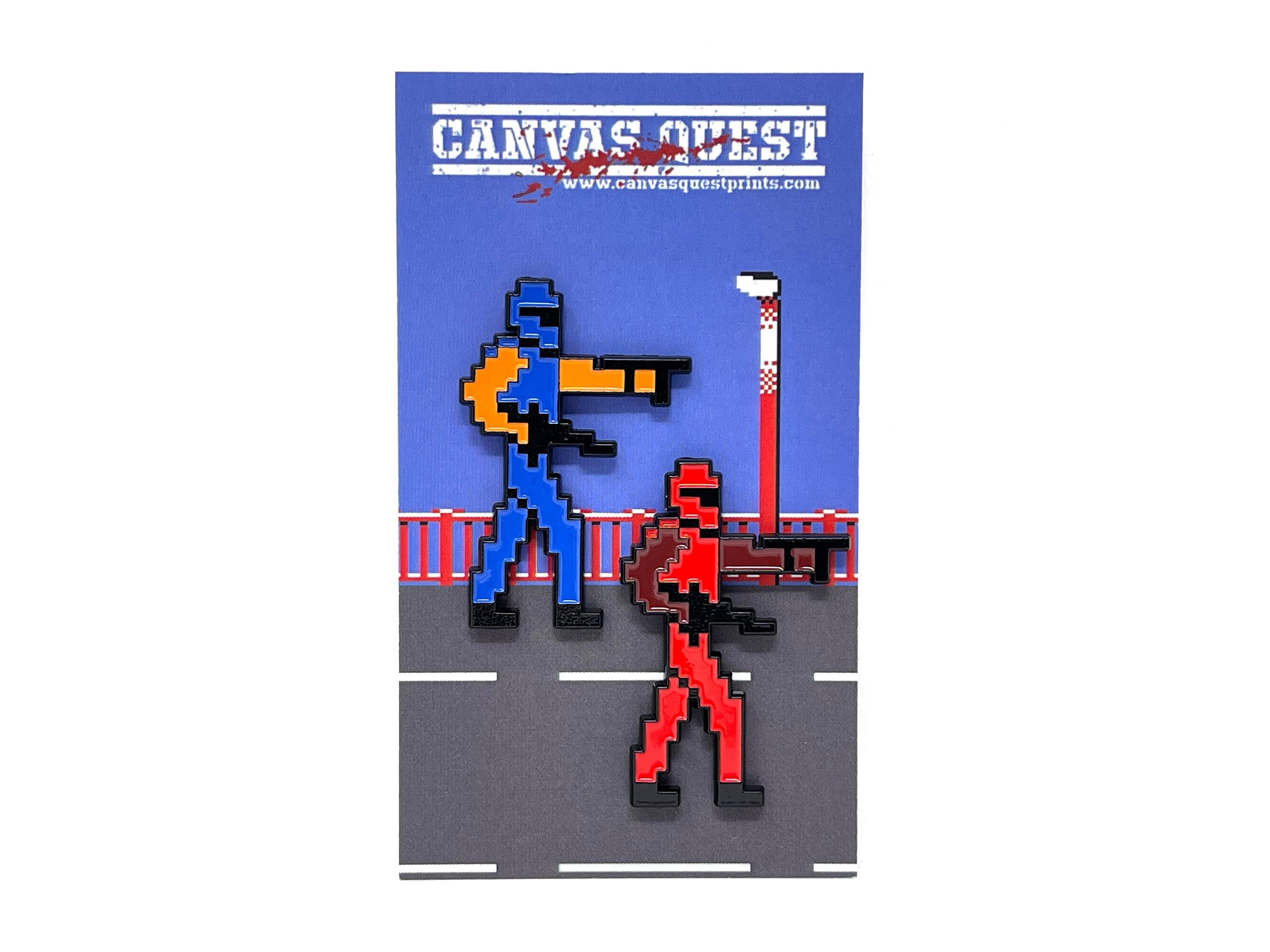 Buy NARC for NES Max Force and Hit Man 1.5 Enamel Pins and Magnets Available in 1 player or 2 player Bundle Classic NES Retro Gaming Art Online in India Etsy