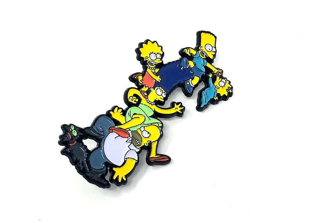 The Simpsons Arcade Cabinet Art 2 Enamel Pin and Magnet | Etsy