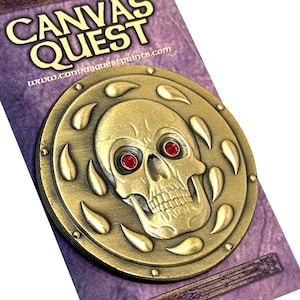 AD&D Baldur's Gate - Bhaal Symbol Skull Emblem Box Art With Red Gem ...