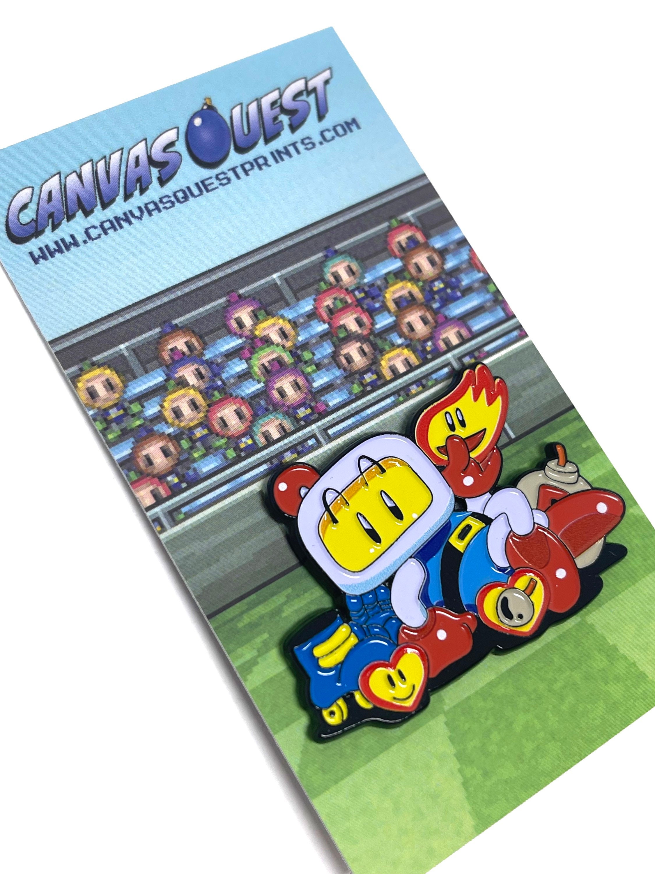 Super Bomberman for SNES Bomberman and His Items 1.75 Enamel - Etsy