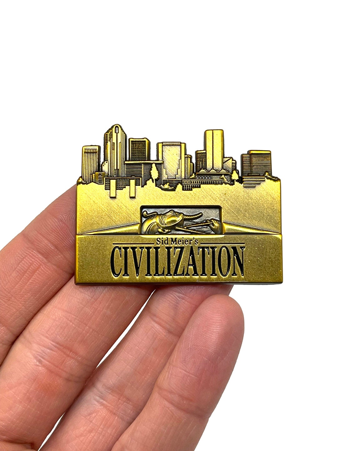 Sid Meier's Civilization - Box Art Design 2" Pin or Magnet - PC Retro ...