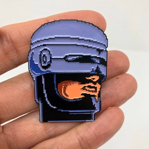 Robocop NES 8-bit Enamel Pin or Magnet Classic Video Game Cut Scene ...