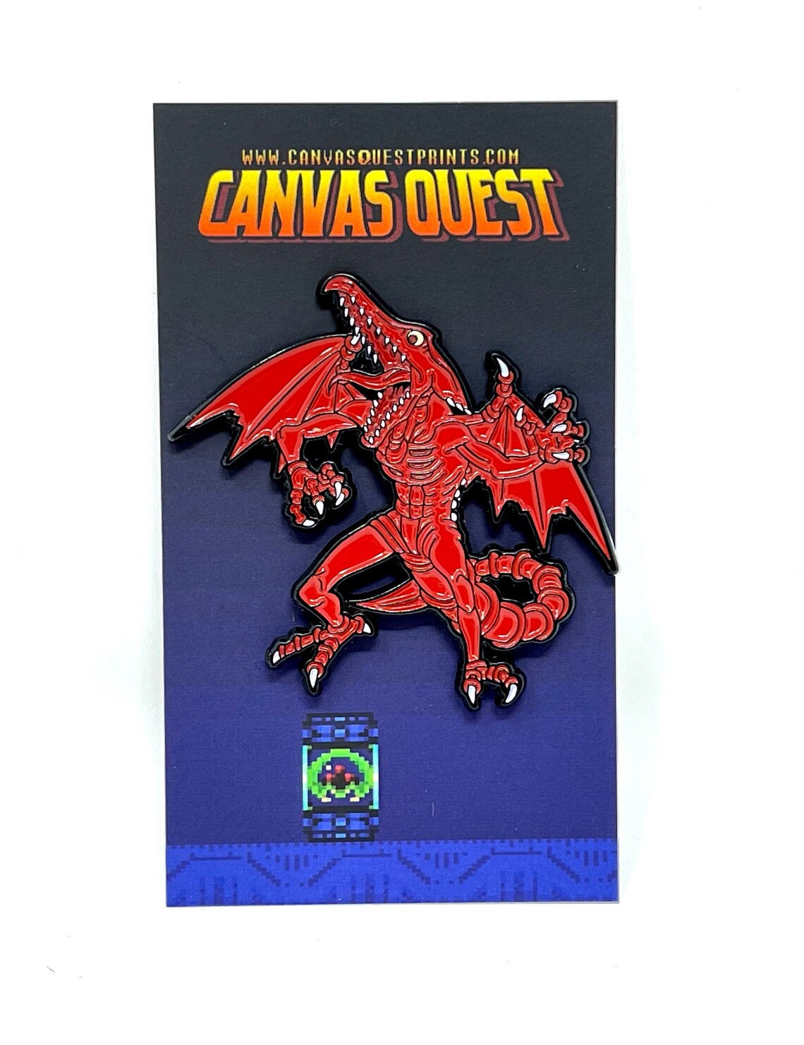 Super Metroid for SNES Ridley 2 Enamel Pin or Magnet - Etsy
