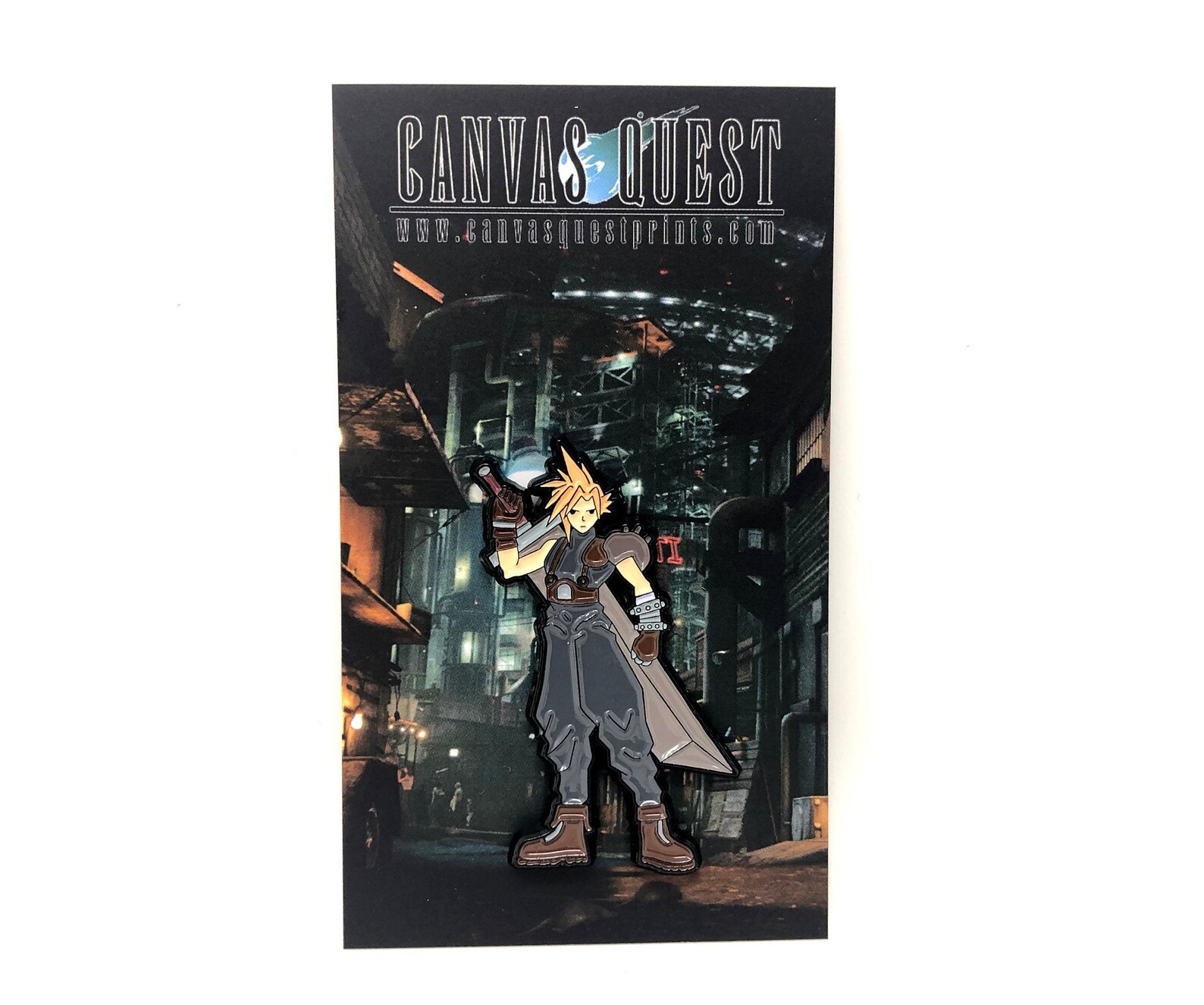 Final Fantasy VII Cloud Strife Enamel Pin or Magnet - Etsy