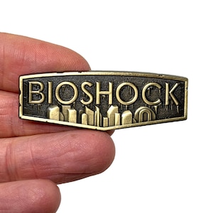Bioshock, Logo Emblem 2” Enamel Pin and Magnet, Available in Antique ...