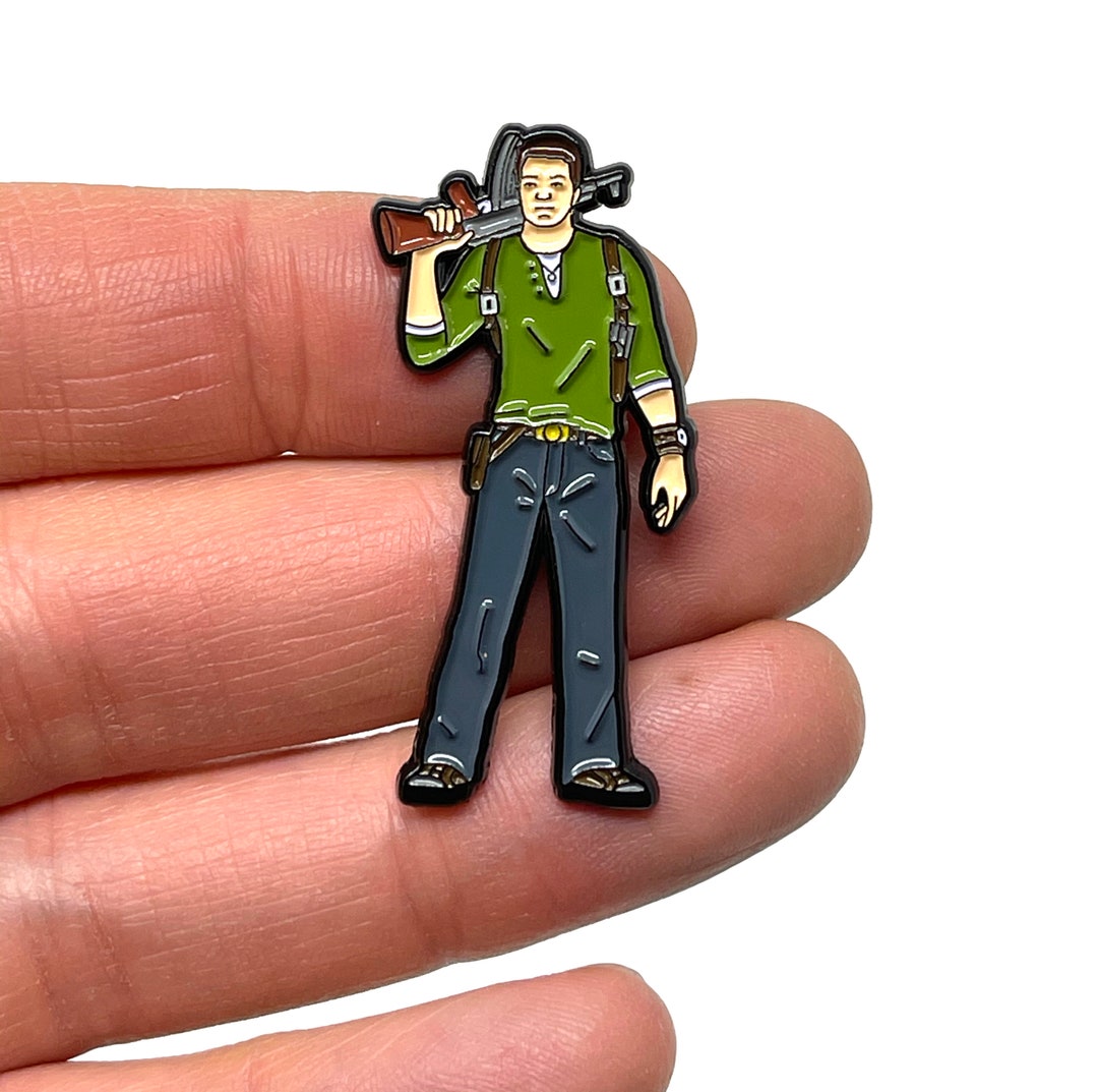Uncharted Nathan Drake Enamel Pin and Magnet Classic PS Game Art Retro ...