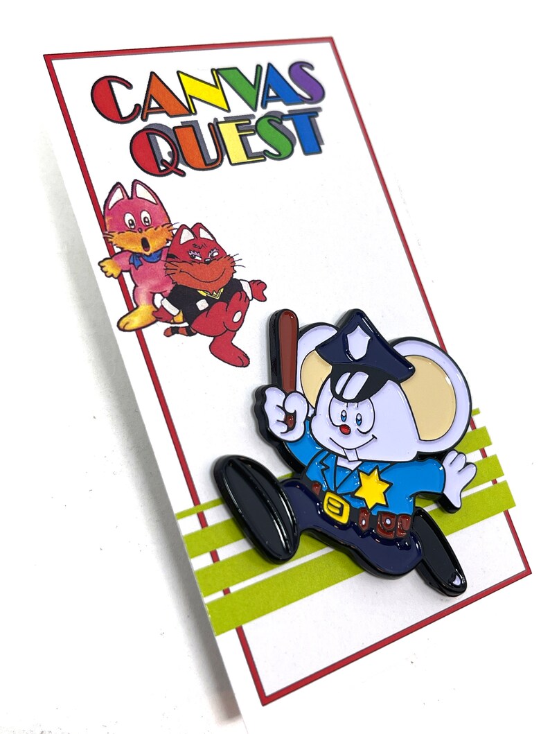Mappy Classic Arcade Game Mappy the Police Mouse 1.5 Enamel - Etsy