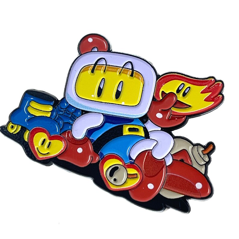 Super Bomberman for SNES Bomberman and His Items 1.75 Enamel - Etsy