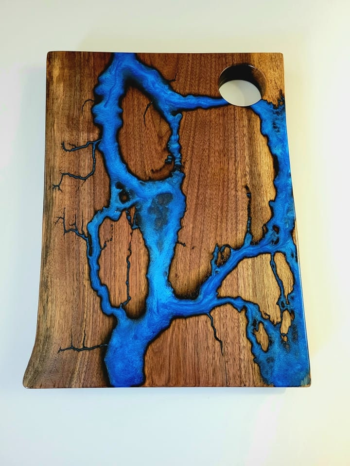 Fractal Board / Black Walnut / Tray / Wood / Electrician Gift ...