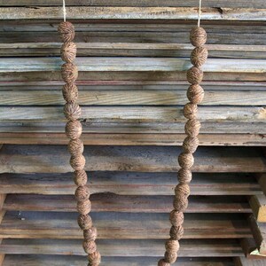 Black Walnut Garland, Primitive Garland, Rustic Garland - Etsy