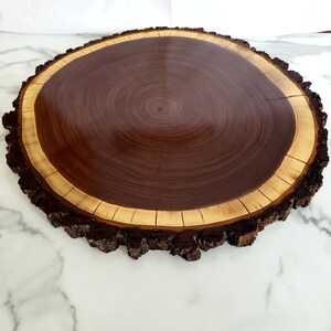 Large Black Walnut / Large Tree Slice / Cake Stand / Charcuterie ...