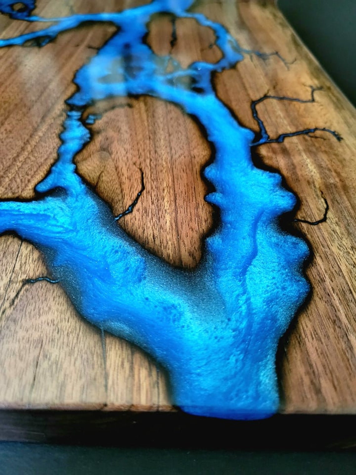 Fractal Board / Black Walnut / Tray / Wood / Electrician Gift ...