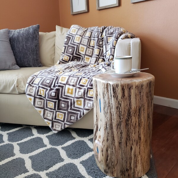 Log End Table - Etsy