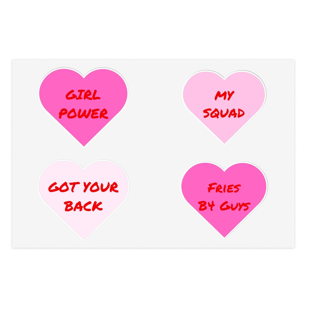 Valentine Sticker Sheets Conversation Heart Stickers Heart Stickers ...