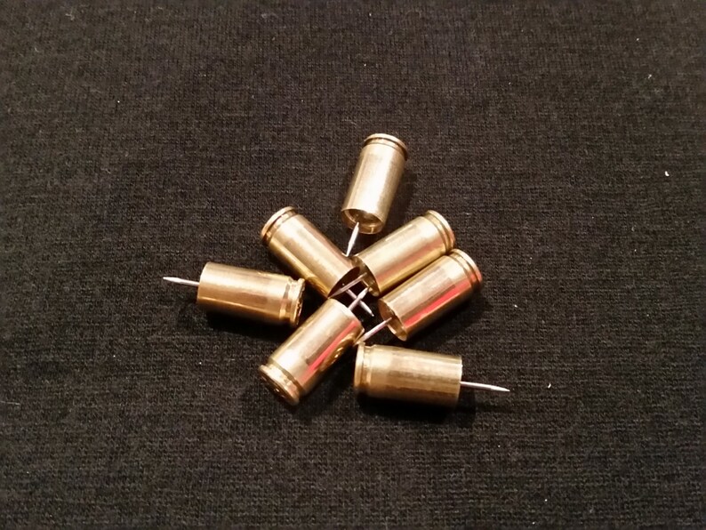 Bullet Brass Thumb Push Pins 9mm / 380 ACP / 40 S&W Qty 5 - Etsy