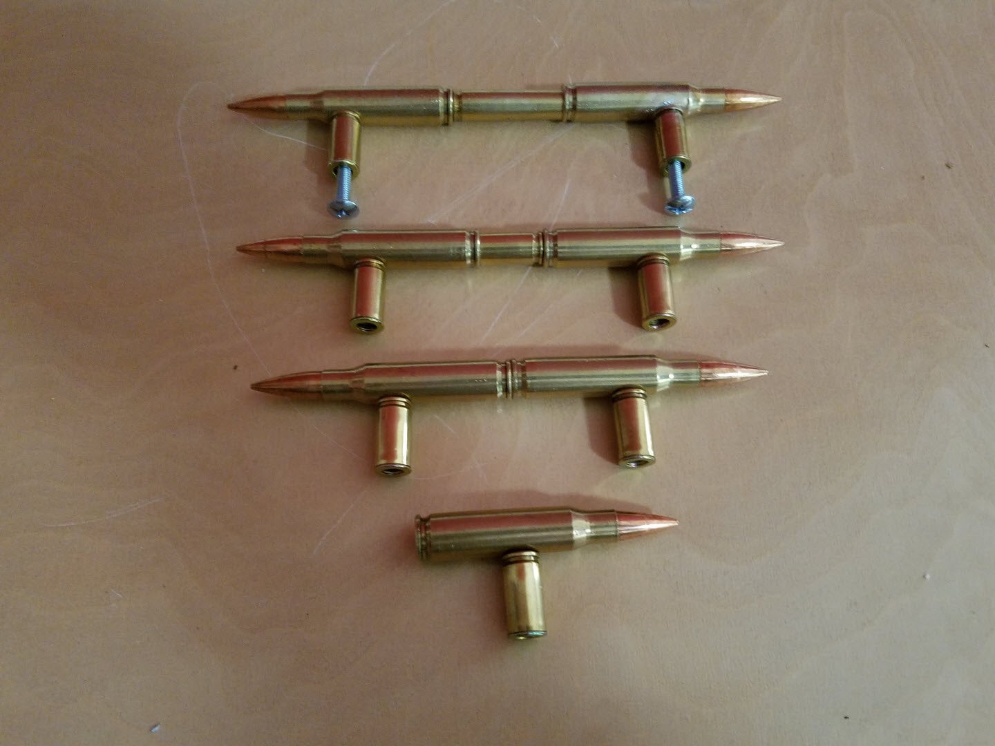 Bullet 308 Brass Cabinet Handles Qty: 1 Flat Shipping Any | Etsy