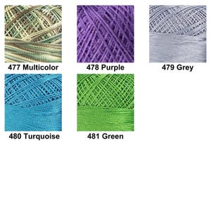 Lace Thread, Size 10 Bright Lace Yarn, Needlepoint Thread, Cross Stitch ...