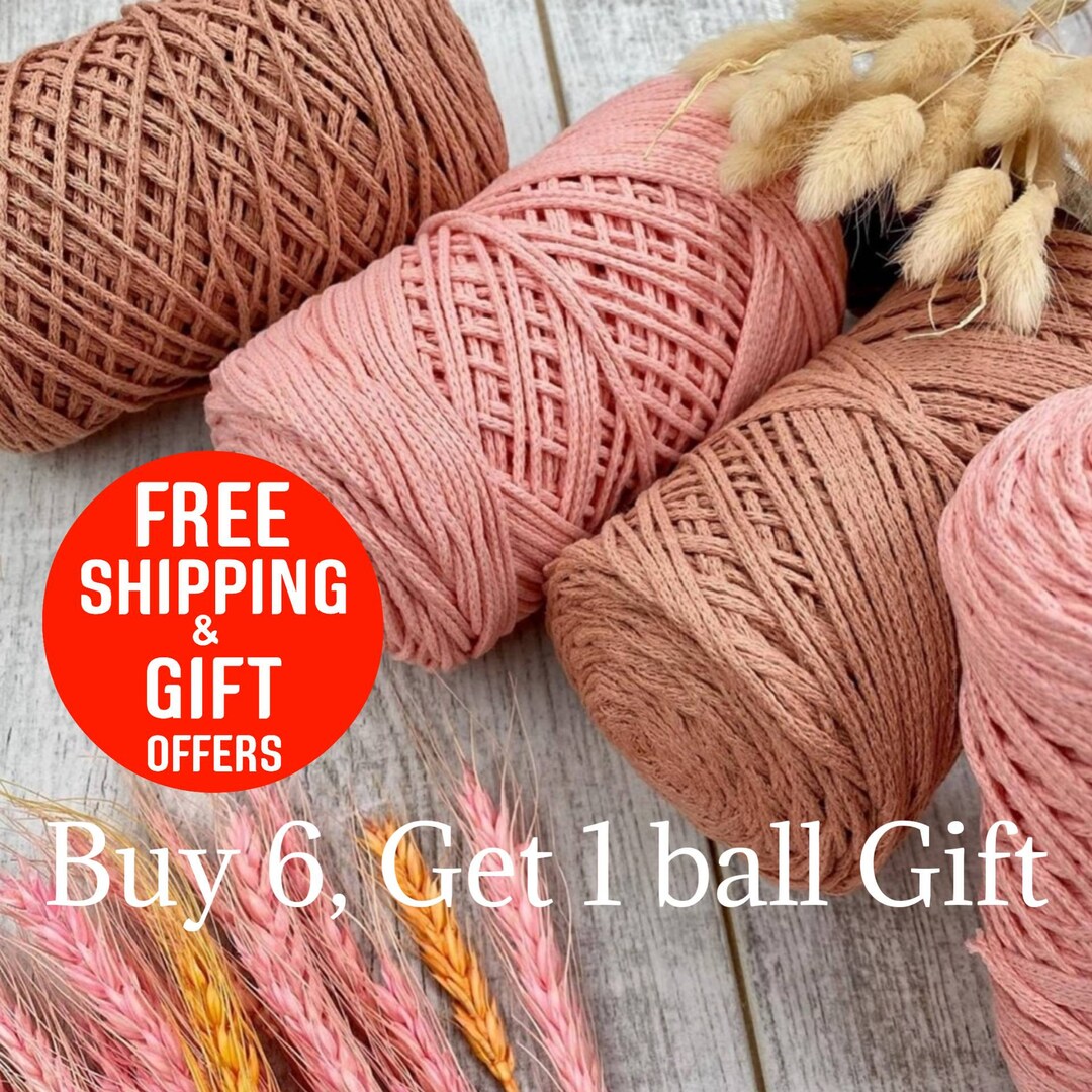 2 Mm Cotton Macrame Yarn Cotton Macrame Cord Cotton Rope - Etsy