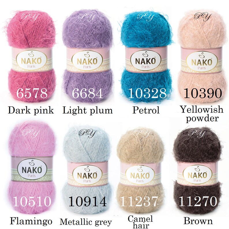 NAKO Paris Knitting yarn Crochet yarn acrylic yarn Shawl | Etsy