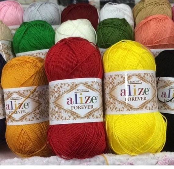 Alize Forever Crochet Yarn Shawl Stocking Sweater | Etsy