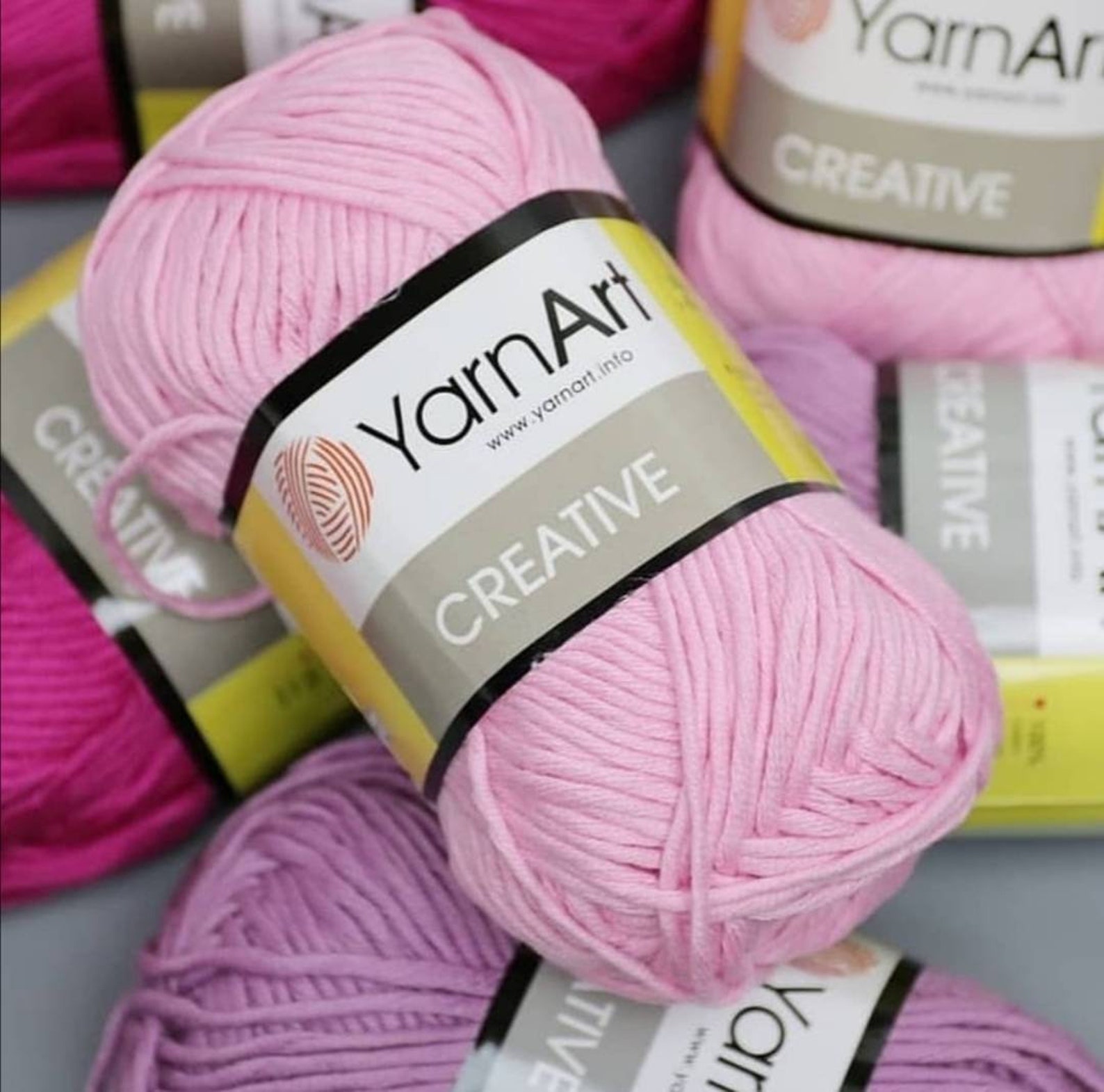 Yarnart Creative, %100 Cotton Yarn, Knitting Yarn, Summer Yarn, Crochet ...