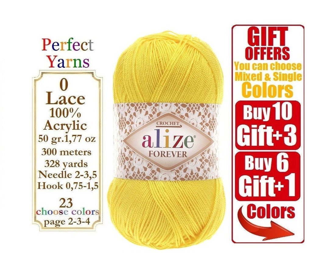 Alize Forever Crochet Yarn shawl stocking sweater | Etsy