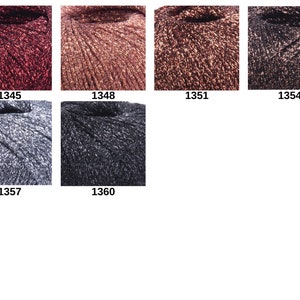 Glitter Metallic Yarn, Yarnart Sparkle Yarns, 60% Metallic Polyester ...