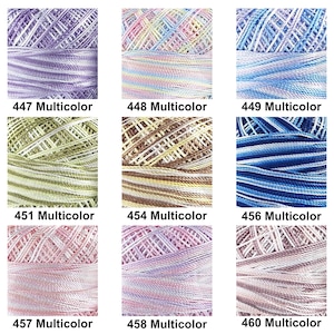 Lace Thread, Size 10 Bright Lace Yarn, Needlepoint Thread, Cross Stitch ...