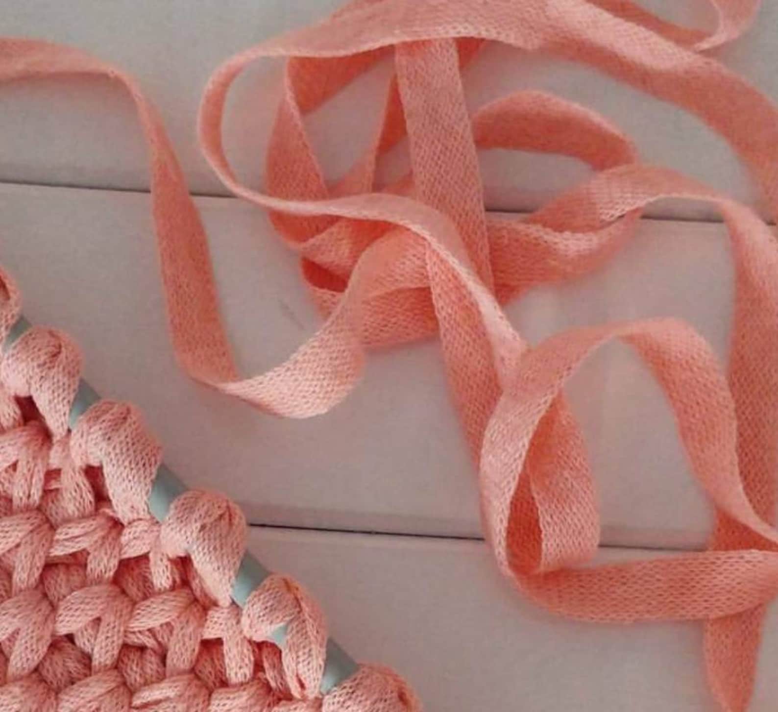 Cotton Ribbon Yarn 8 Mm 8.80 Oz 136 Yards 250 Grams 125 Mt - Etsy