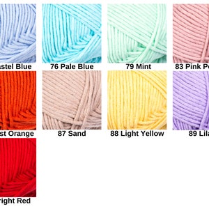 Cotton Yarn, Yarnart Jeans Plus Yarn, Knitting Yarn, Crochet, Soft Yarn ...