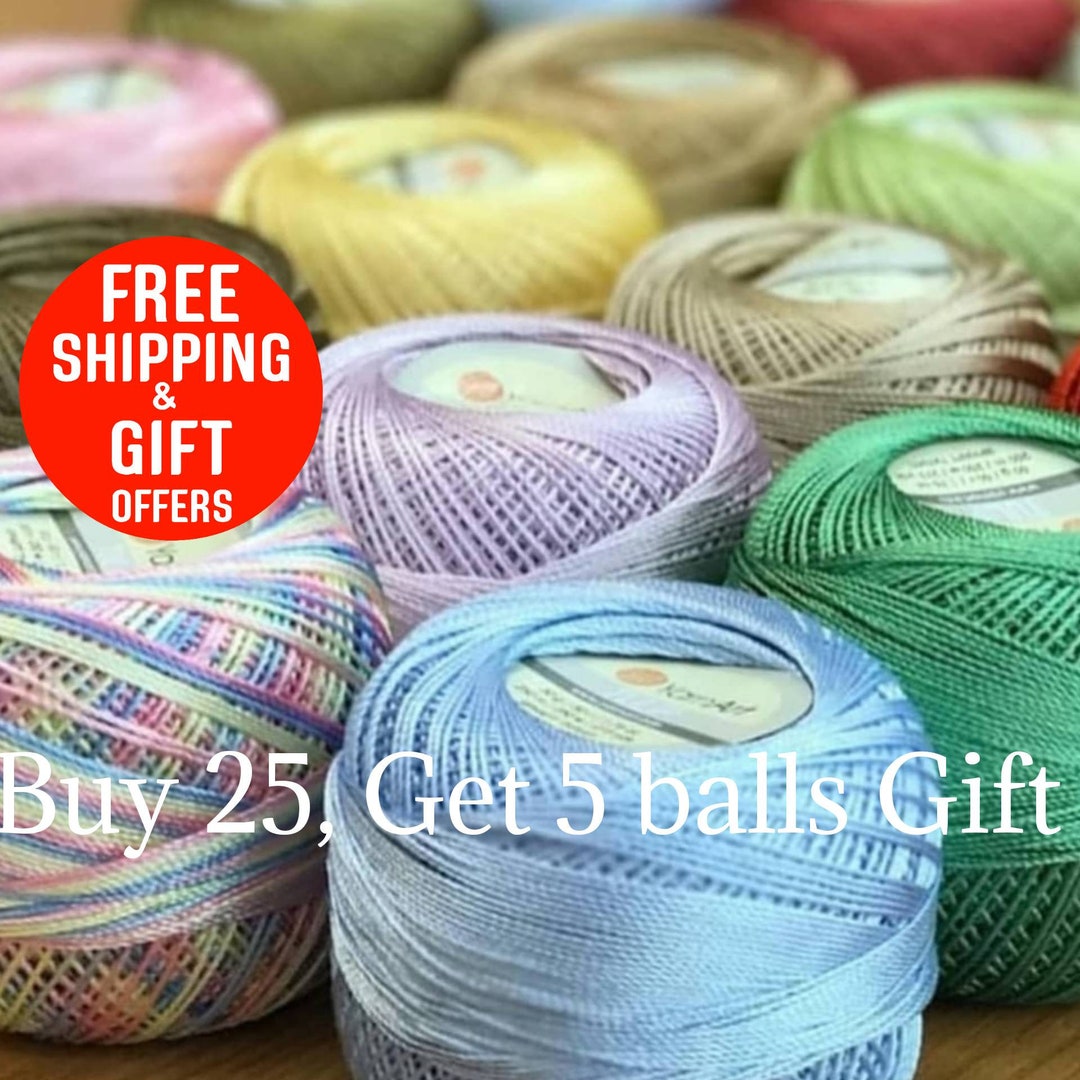 Lace Thread, Size 10 Bright Lace Yarn, Needlepoint Thread, Cross Stitch ...