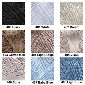 Lace Thread, Size 10 Bright Lace Yarn, Needlepoint Thread, Cross Stitch ...