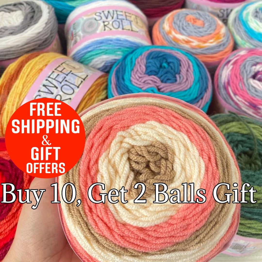 Himalaya Sweet Roll Yarn: Gradient Rainbow Cake Yarn, 5oz - Etsy