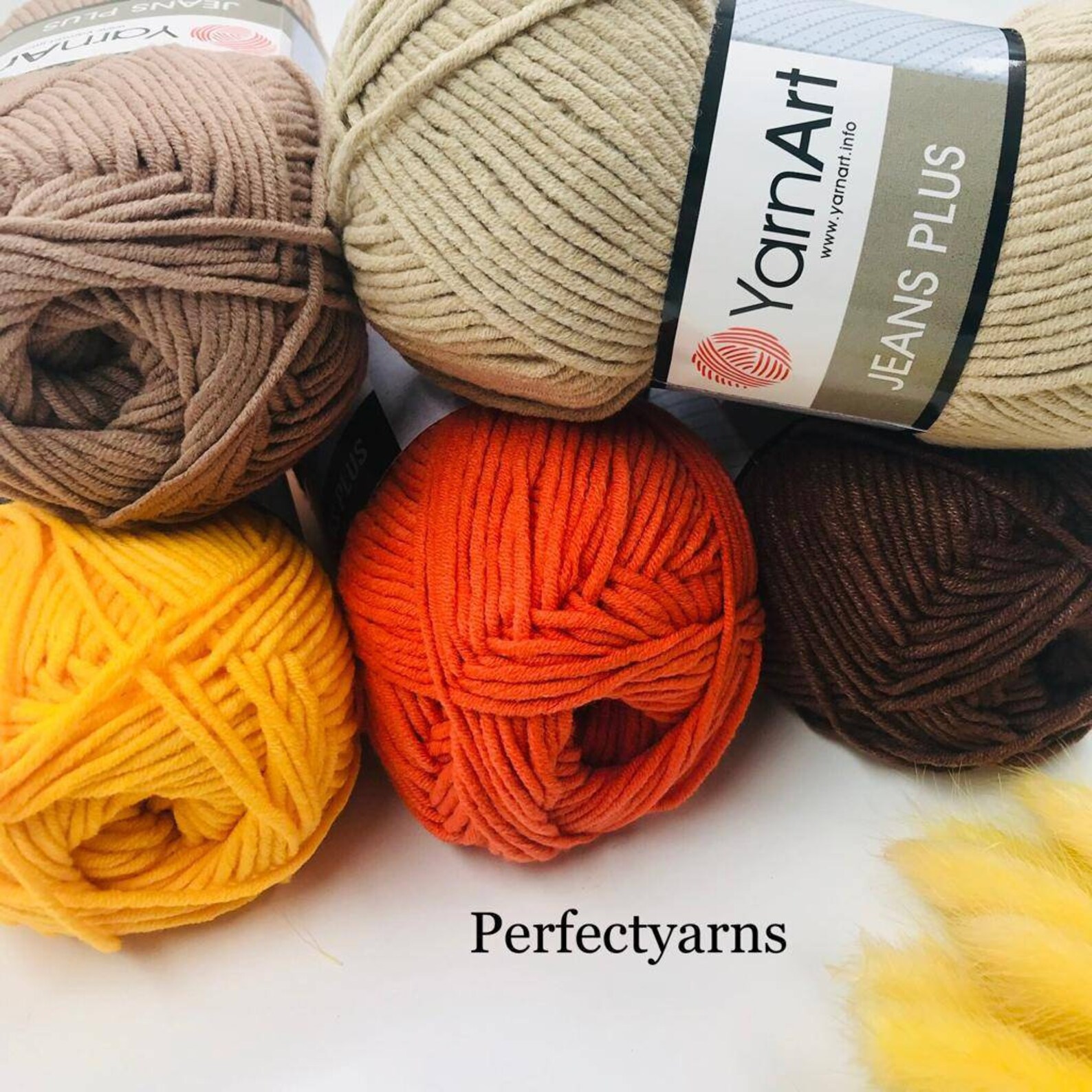 Yarnart Jeans Plus Yarn, Cotton Yarn, Knitting Yarn, Crochet, Soft Yarn ...