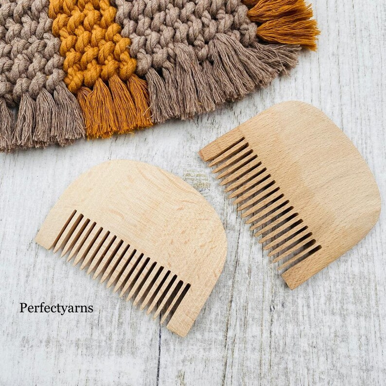 Wooden Combmacrame Comb Craft Tool Macrame Supplies | Etsy