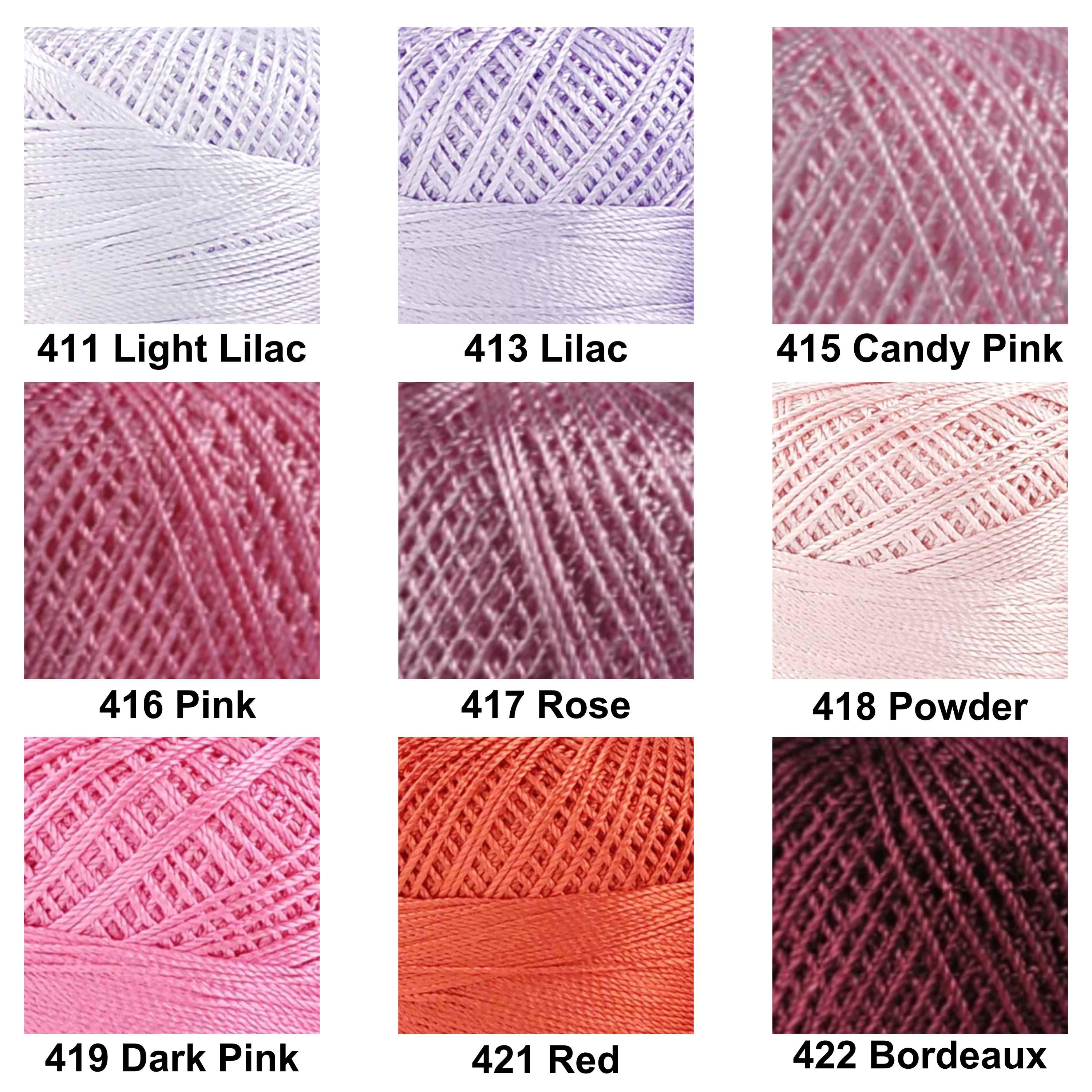 Lace Thread, Size 10 Bright Lace Yarn, Needlepoint Thread, Cross Stitch ...