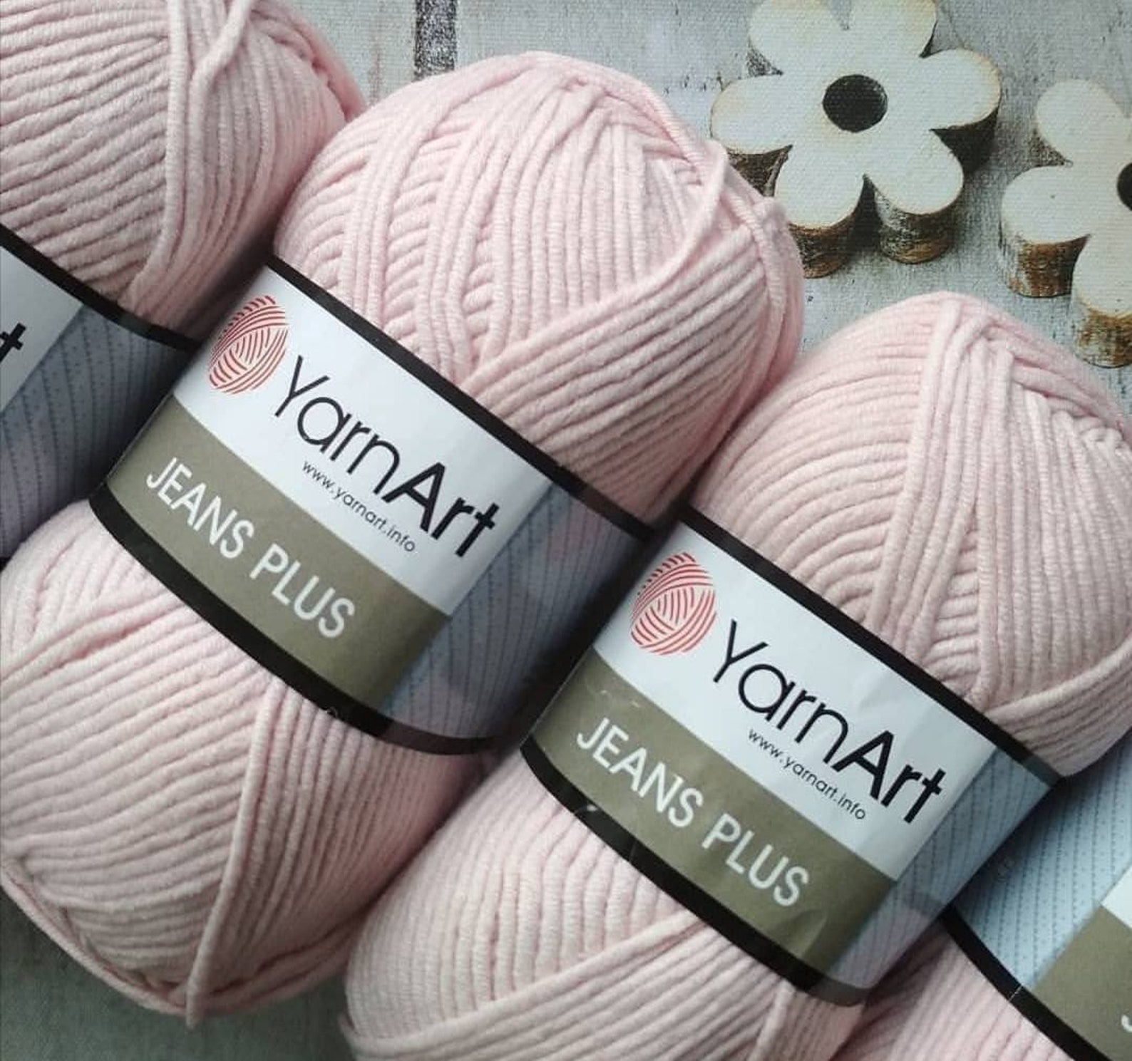 Yarnart Jeans Plus Yarn, Cotton Yarn, Knitting Yarn, Crochet, Soft Yarn ...