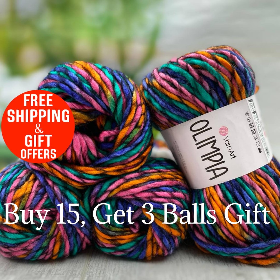 Wool Winter Yarn, Yarnart Olimpia Yarn, 20% Wool Yarn, Multicolor ...
