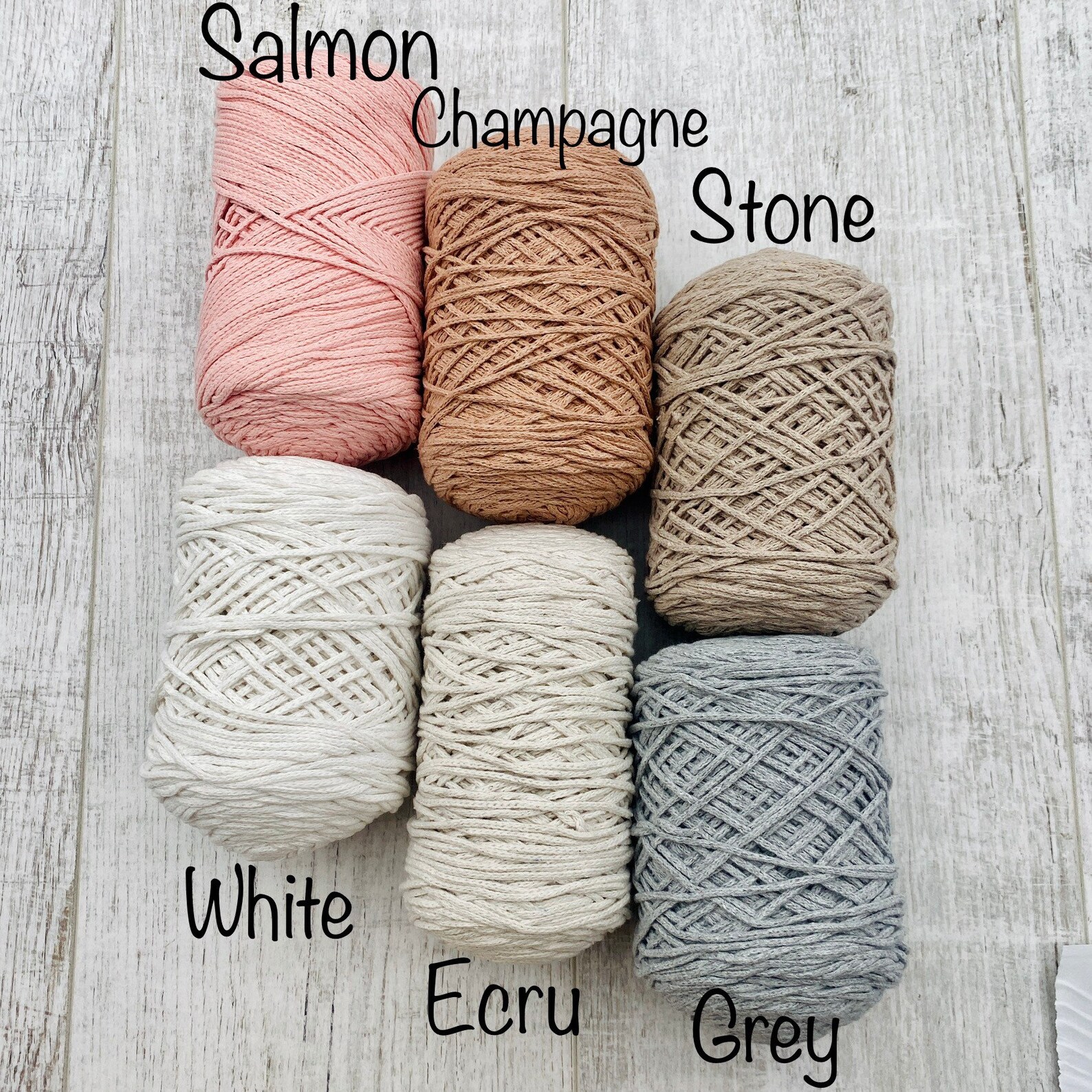 2 Mm Cotton Macrame Yarn Cotton Macrame Cord Cotton Rope | Etsy