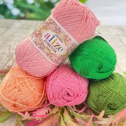 Alize Forever Crochet Yarn Shawl Stocking Sweater - Etsy