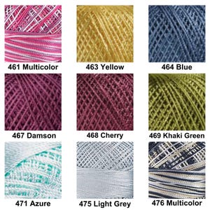 Lace Thread, Size 10 Bright Lace Yarn, Needlepoint Thread, Cross Stitch ...
